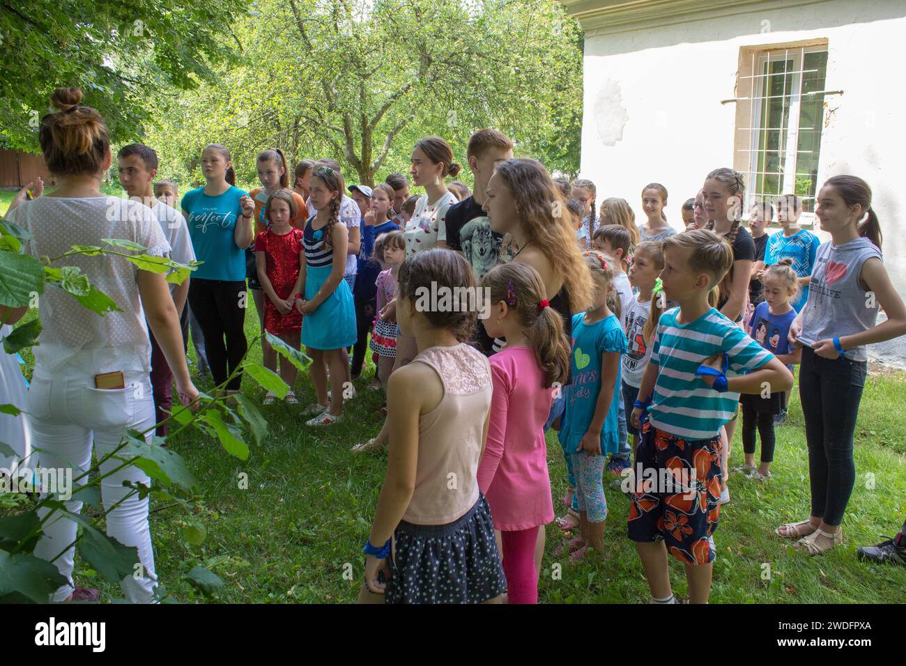 Ukraine Mervichi,summer holidays in the children's camp Stock Photo - Alamy