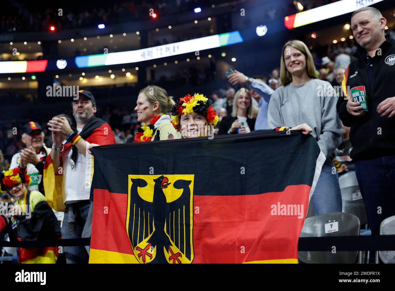 20.01.2024, Lanxess Arena, Koeln, GER, EHF Euro 2024, Men, Hauptrunde, Gruppe 1, 2. Spieltag ...