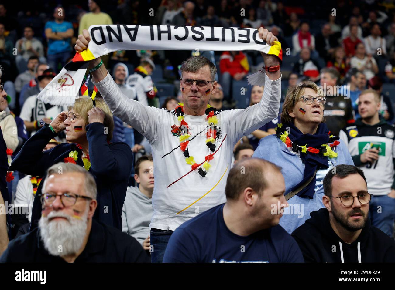 20.01.2024, Lanxess Arena, Koeln, GER, EHF Euro 2024, Men, Hauptrunde, Gruppe 1, 2. Spieltag ...