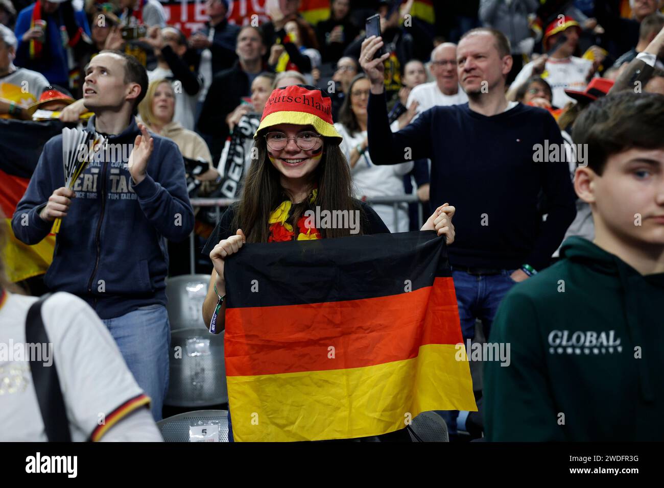 20.01.2024, Lanxess Arena, Koeln, GER, EHF Euro 2024, Men, Hauptrunde, Gruppe 1, 2. Spieltag ...