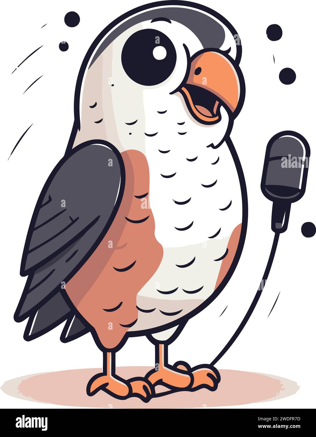 Song of a bird Stock Vector Images - Alamy