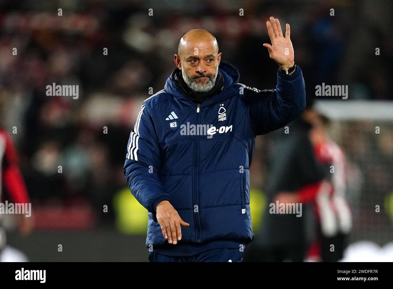 Nottingham Forest manager Nuno Espirito Santo looks dejected following ...