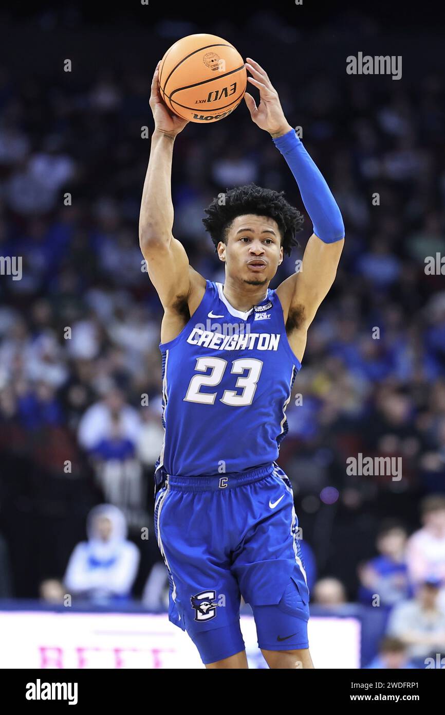 NEWARK, NJ - JANUARY 20: Trey Alexander #23 of the Creighton Bluejays ...