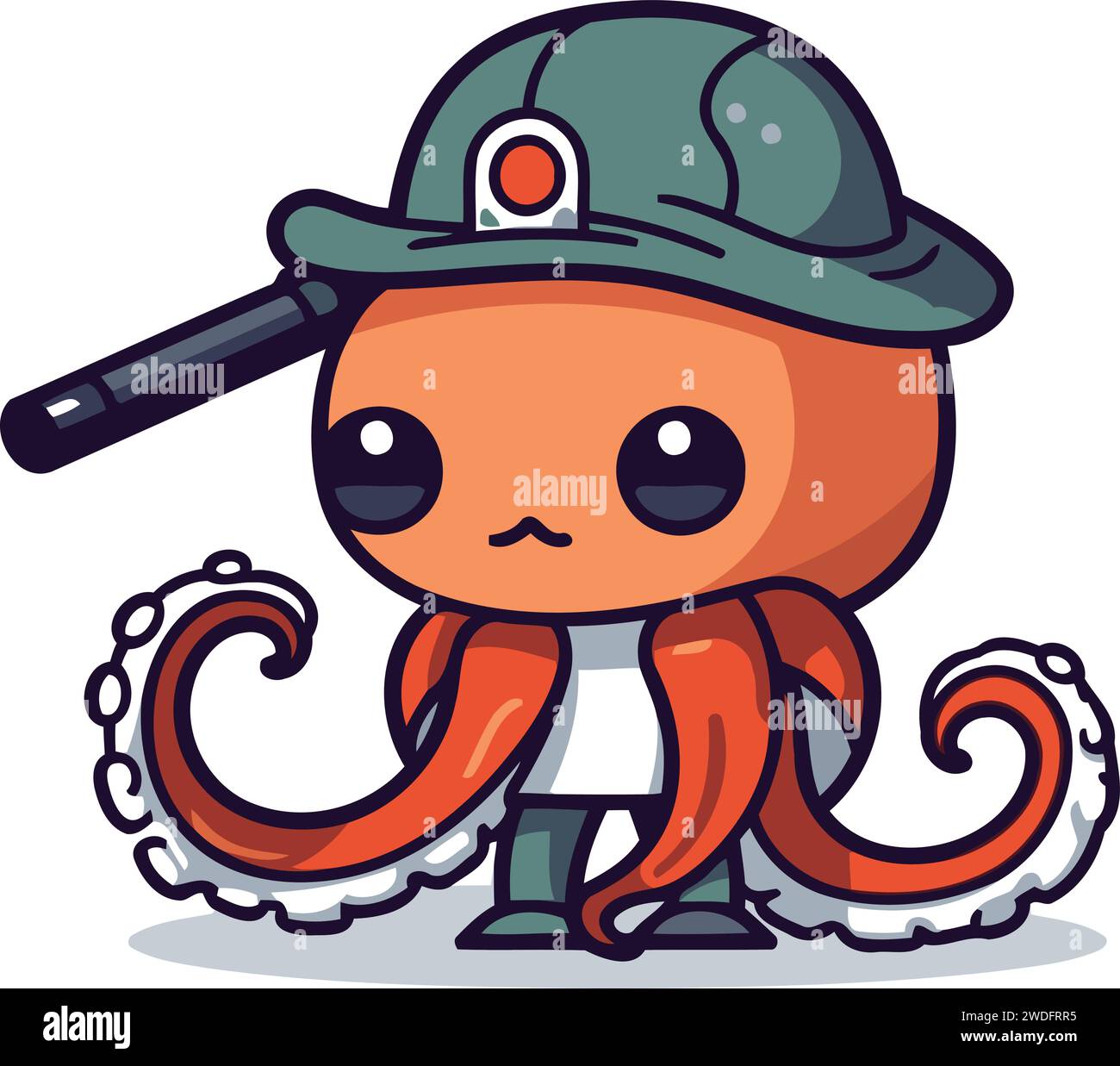 Octopus mascot Stock Vector Images - Alamy