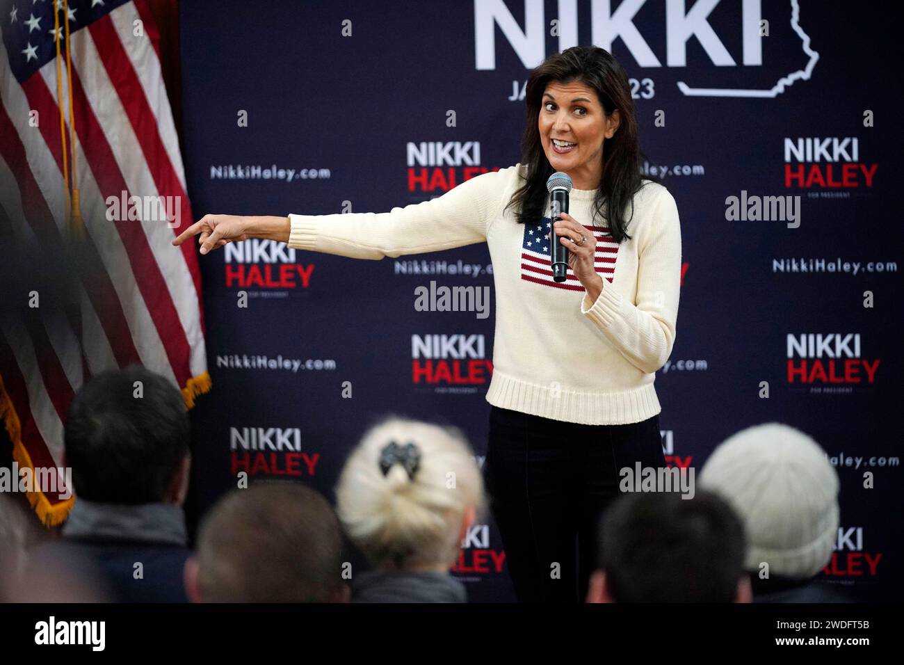 Republican presidential candidate former UN Ambassador Nikki Haley ...