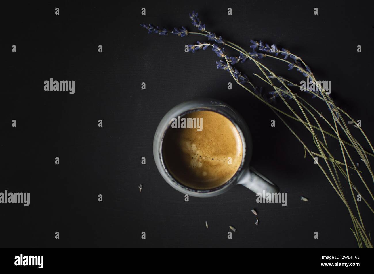 Aesthetic lavender composition food photography Stock Photo - Alamy