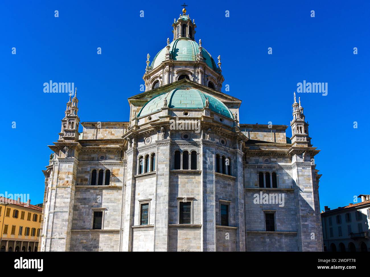 Italy, Como, the Cathedral ( the Duomo ) Santa Maria Assunta Stock ...