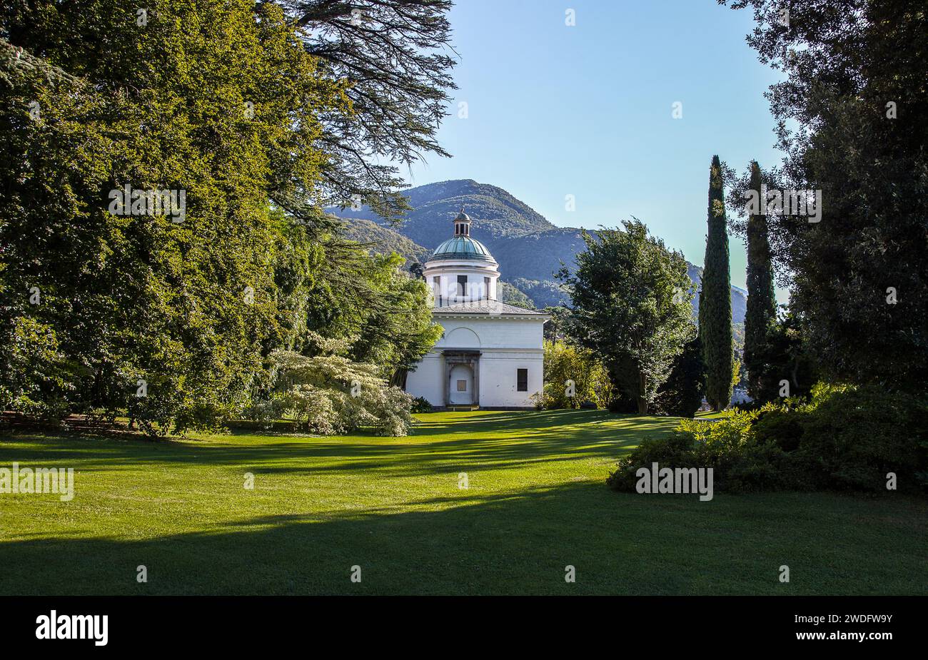 Italy Lombardy Como lake - Bellagio Villa Melzi D'Eril - The chapel ...