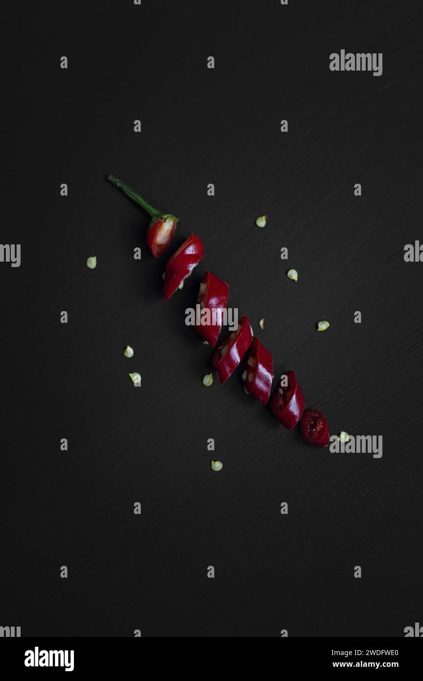 Vibrant red chili photography composition food art Stock Photo - Alamy