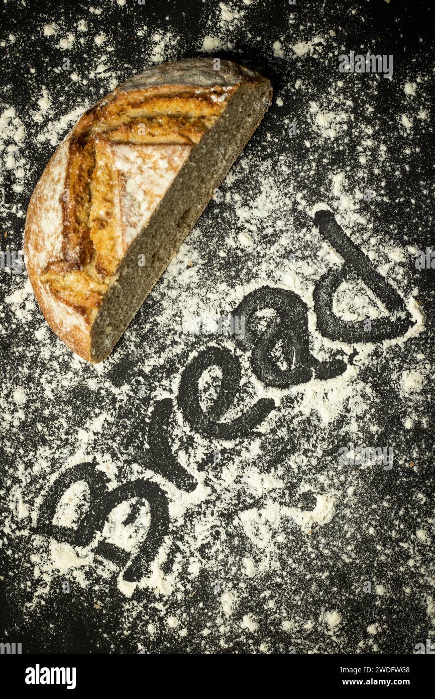 Bread photography composition food art Stock Photo - Alamy