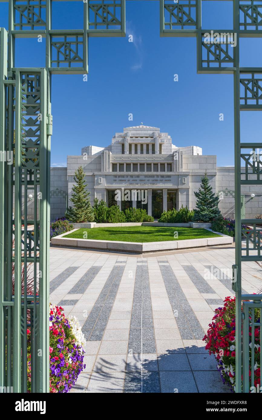 The Mormon Temple in Cardston, Alberta, Canada Stock Photo - Alamy