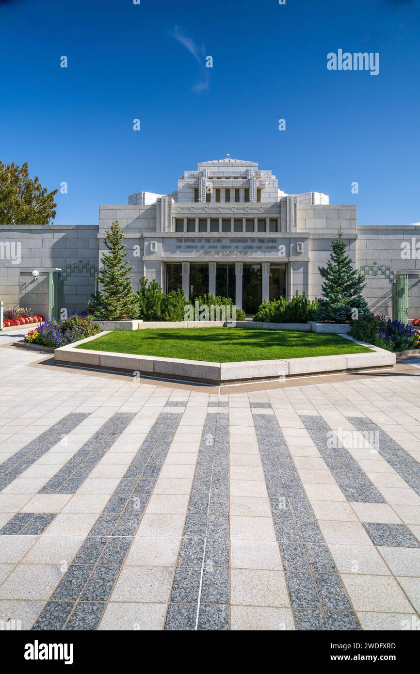 The Mormon Temple in Cardston, Alberta, Canada Stock Photo - Alamy