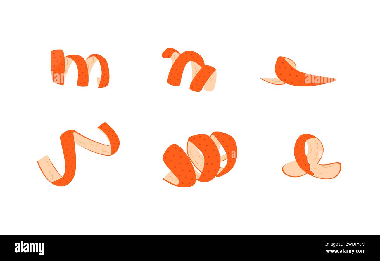Peeling clementine Stock Vector Images - Alamy
