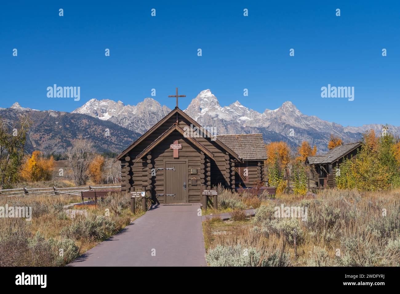 The Chapel of the Transfiguration, Episcopal with a back drop of the ...