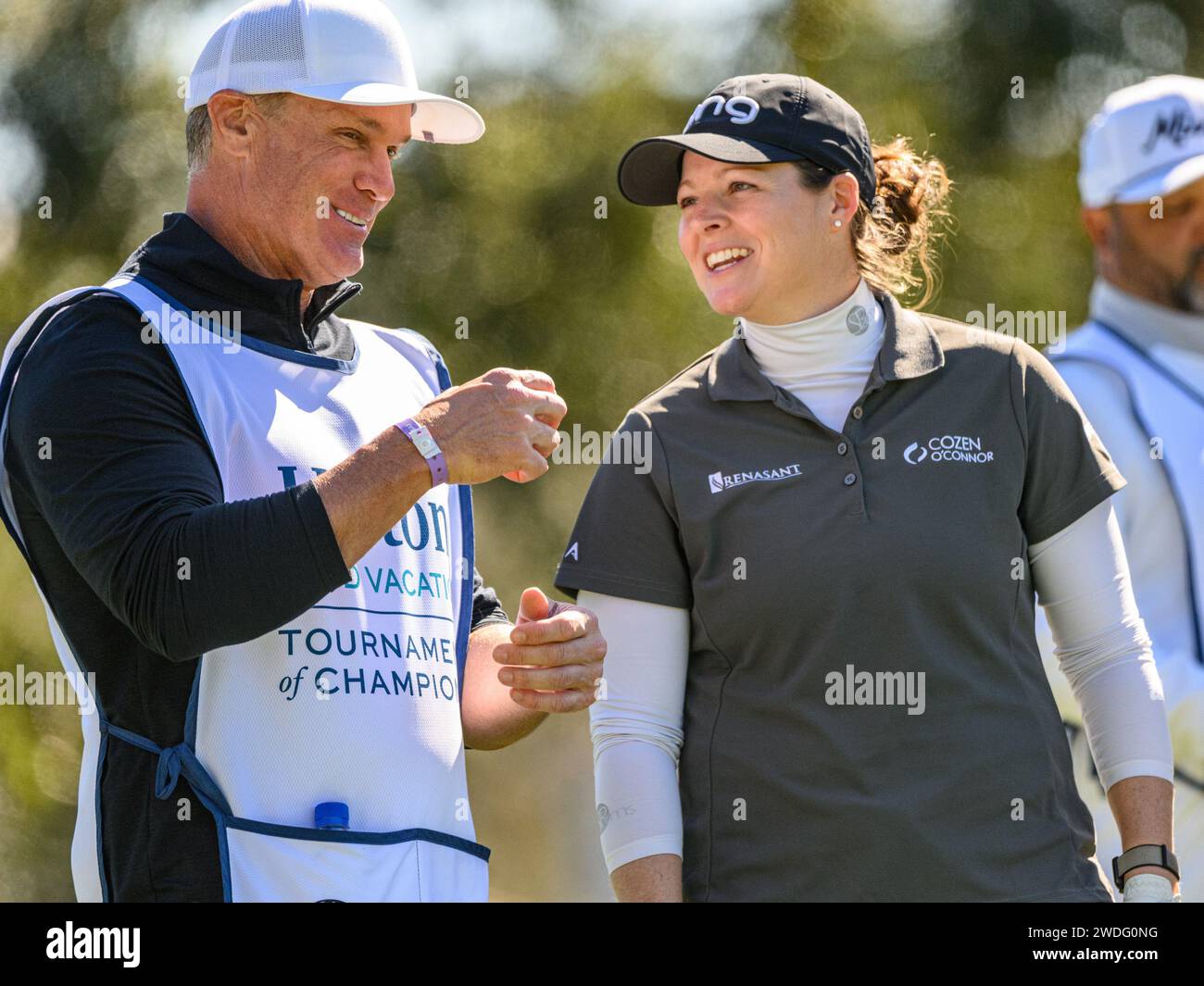 Orlando, FL, USA. 20th Jan, 2024. Ally Ewing on the ninth tee during ...