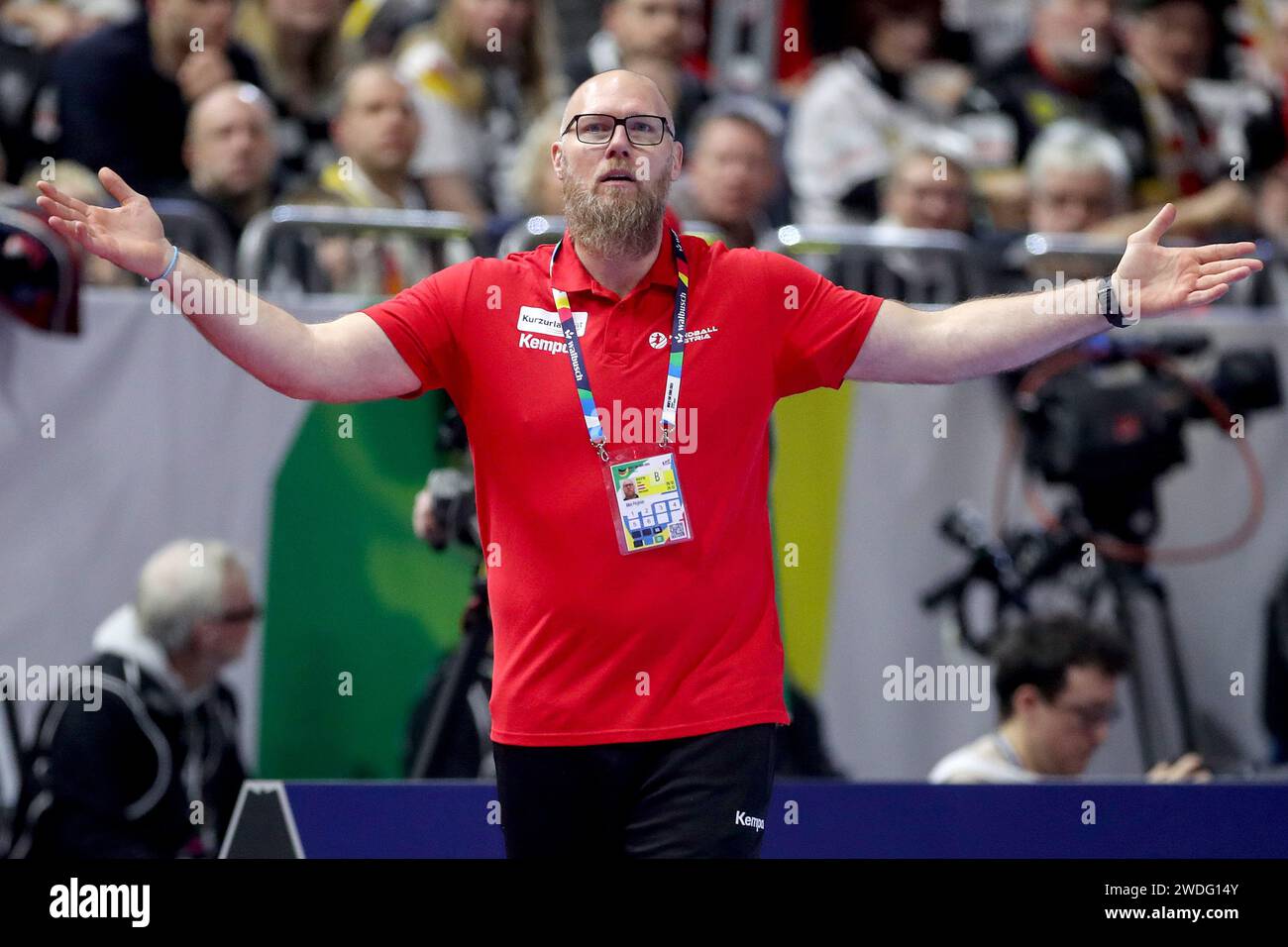 Zagreb, Croatia. 20th Jan, 2024. Head Coach of Austria Ales Pajovic ...