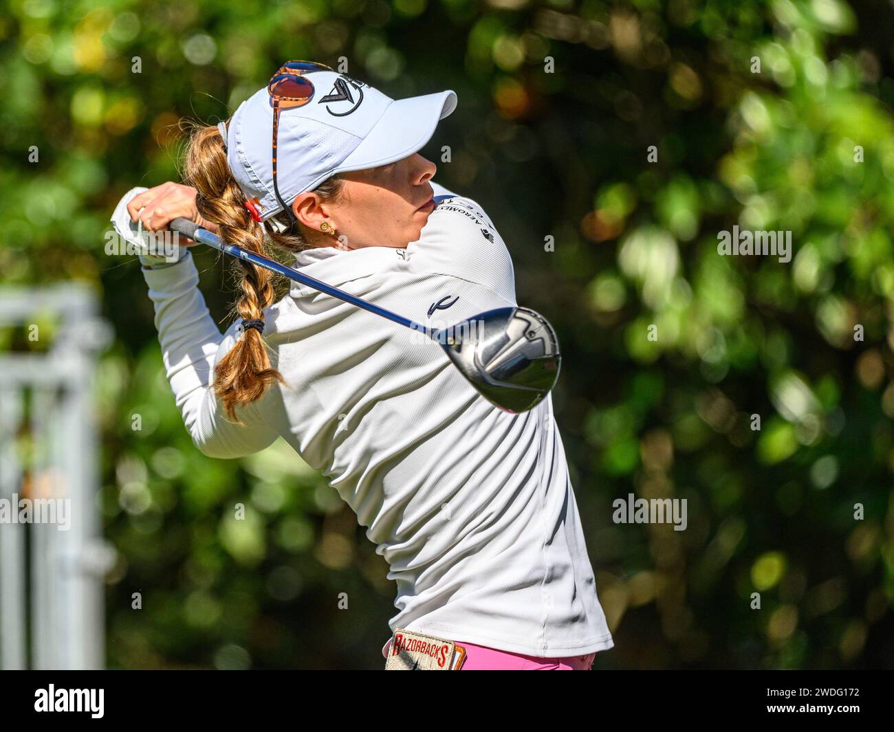 Orlando, FL, USA. 20th Jan, 2024. Gaby Lopez of Mexico on the first tee ...