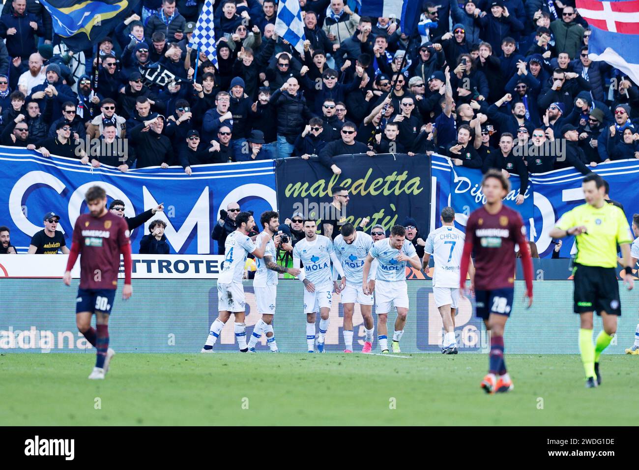 Reggio Emilia, Italy. 20th Jan, 2024. Como team group (Como) Football ...