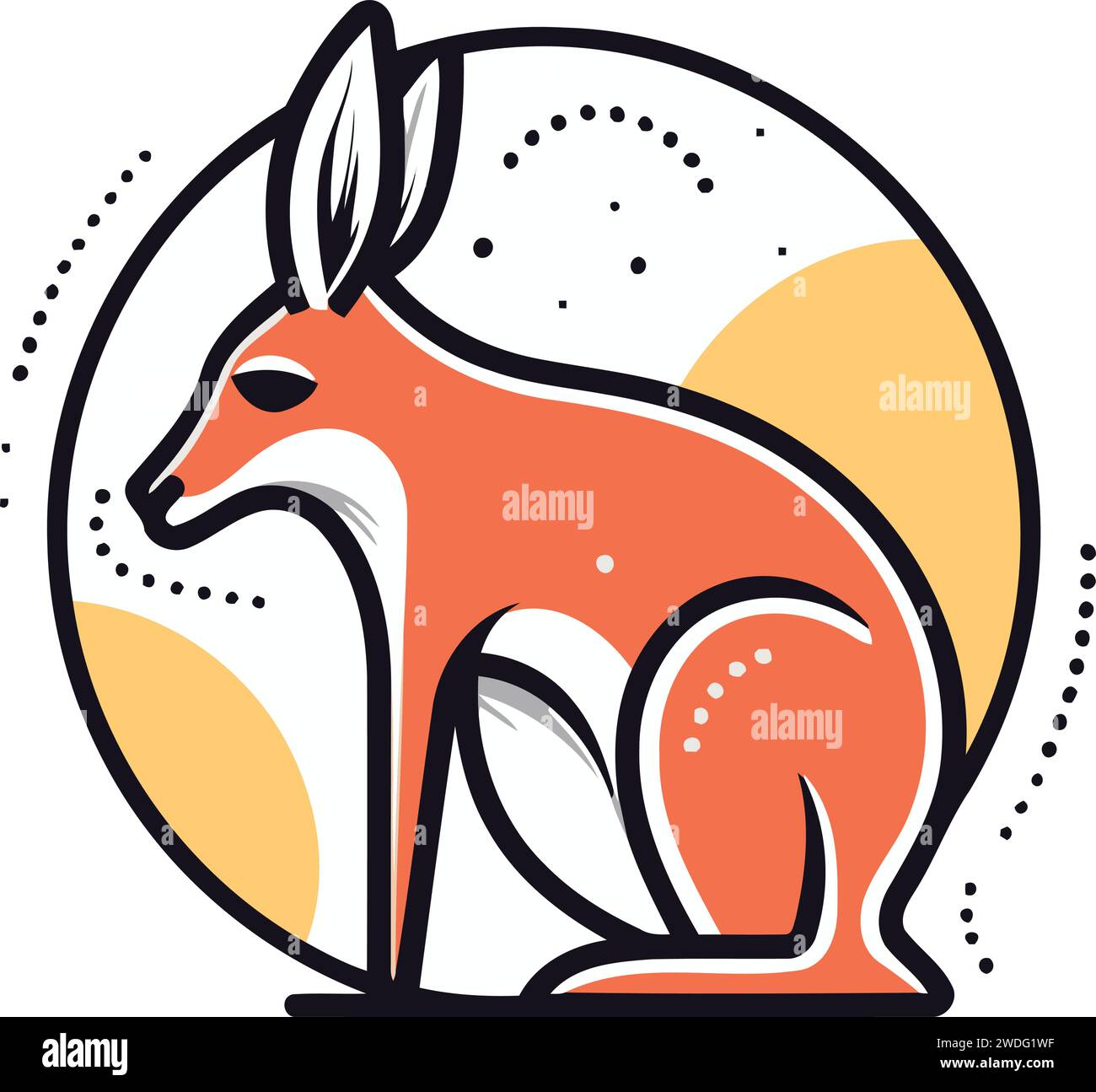 Kangaroo icon vector hi-res stock photography and images - Alamy