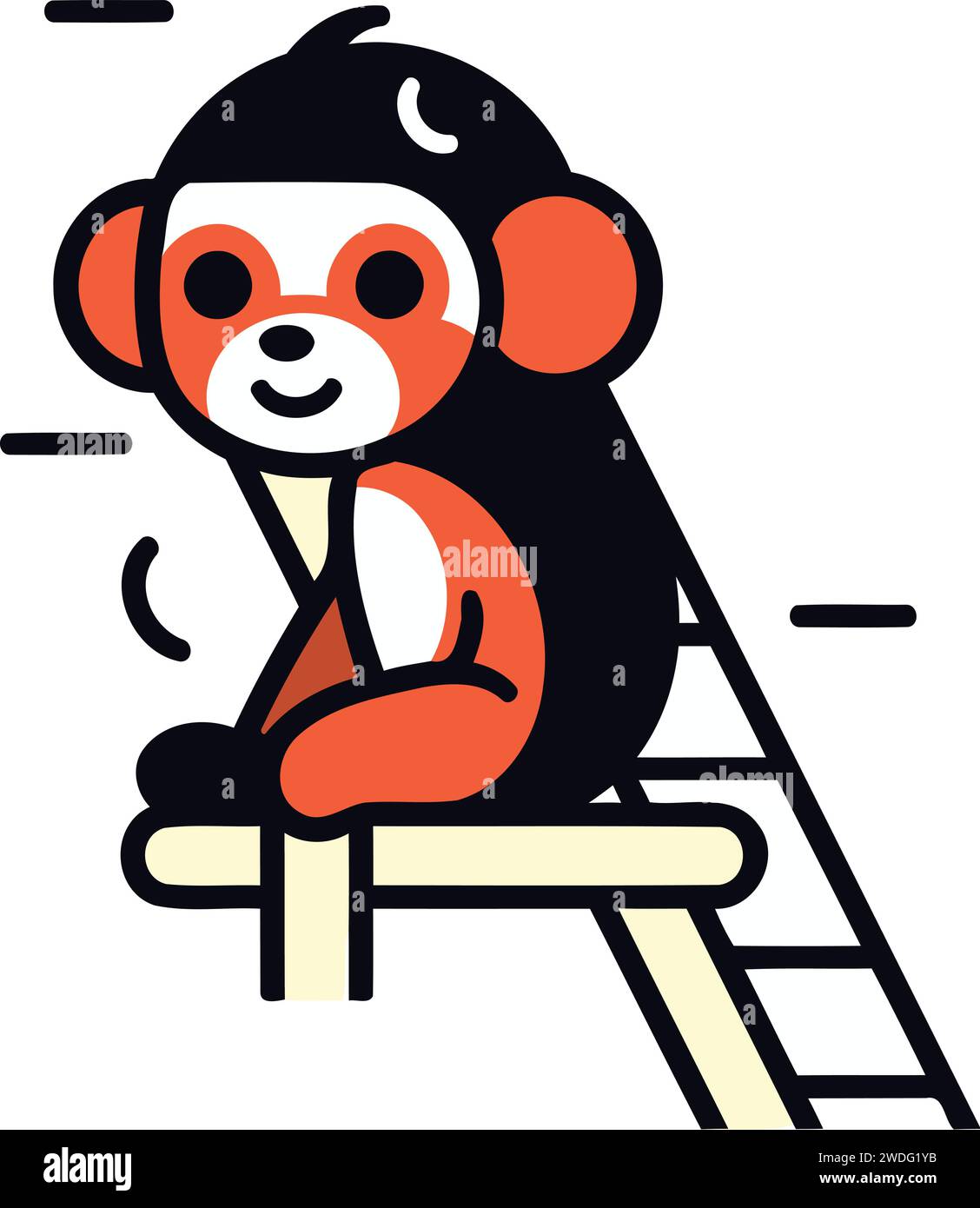 Monkey ladder Stock Vector Images - Alamy