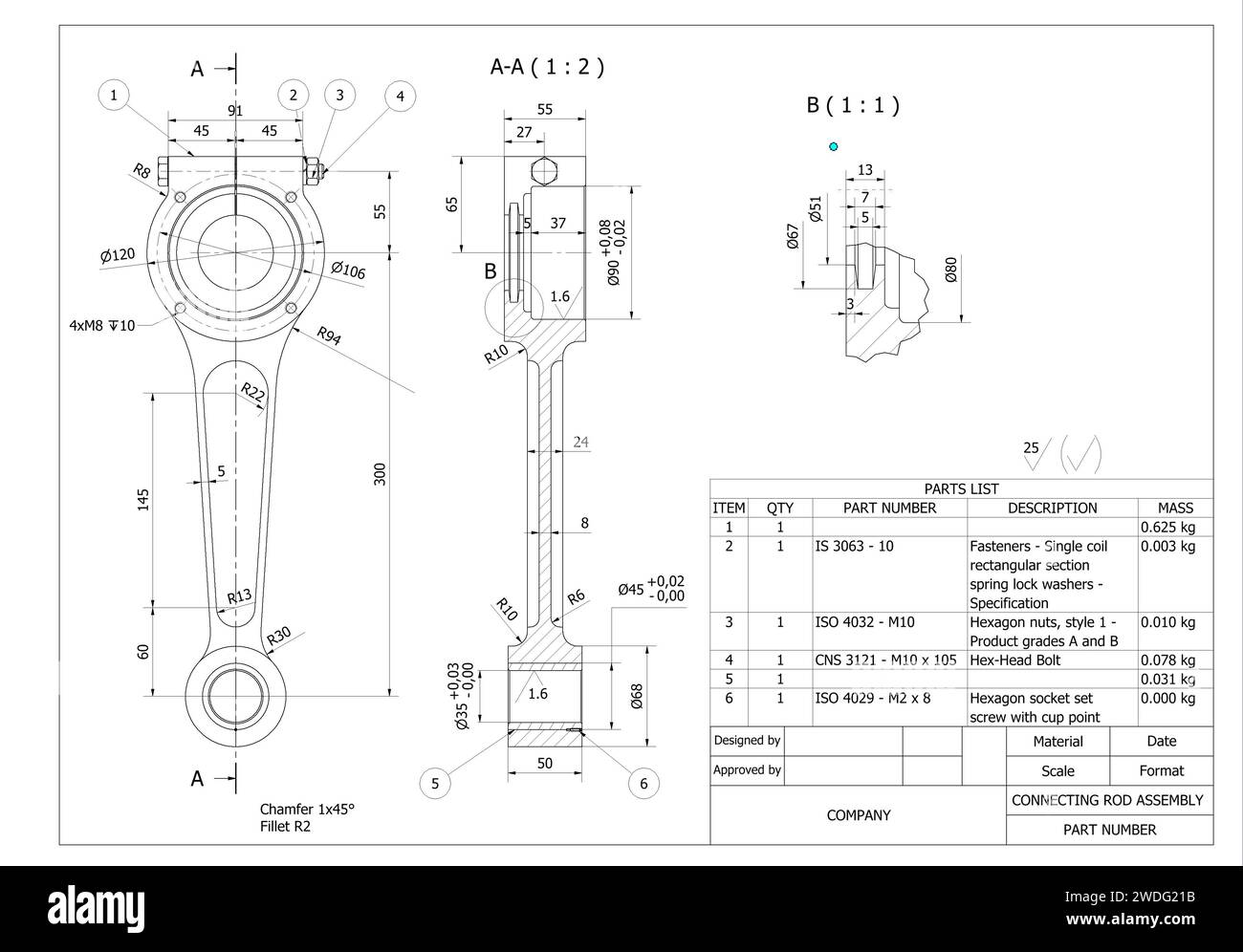 Connecting Rod Drawing