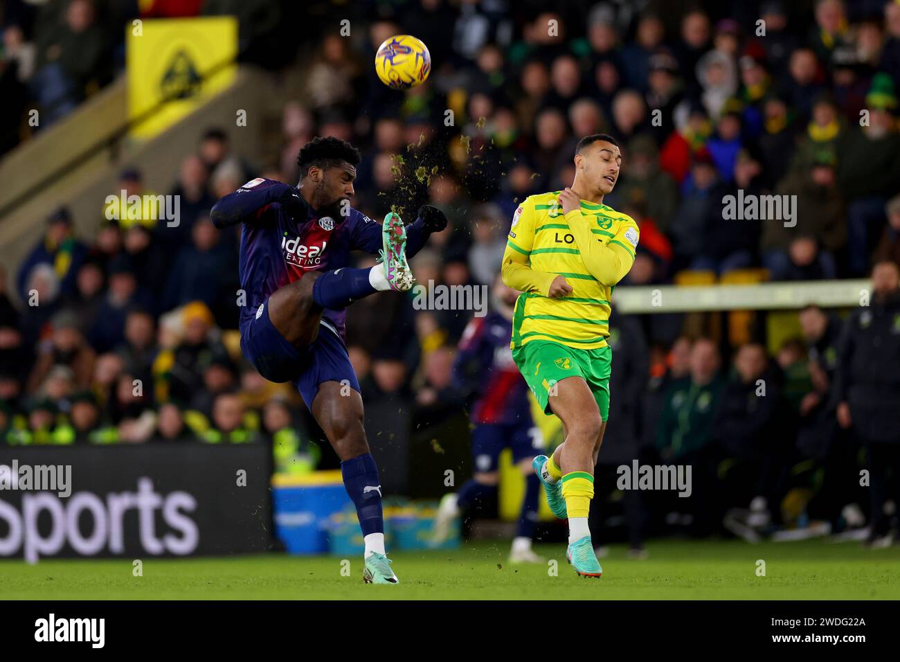 Carrow Road, Norwich, Norfolk, UK. 20th Jan, 2024. EFL Championship ...