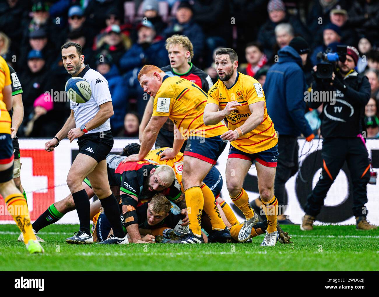 LONDON, UNITED KINGDOM. 20th, Jan 2024. John Cooney of Ulster Rugby ...