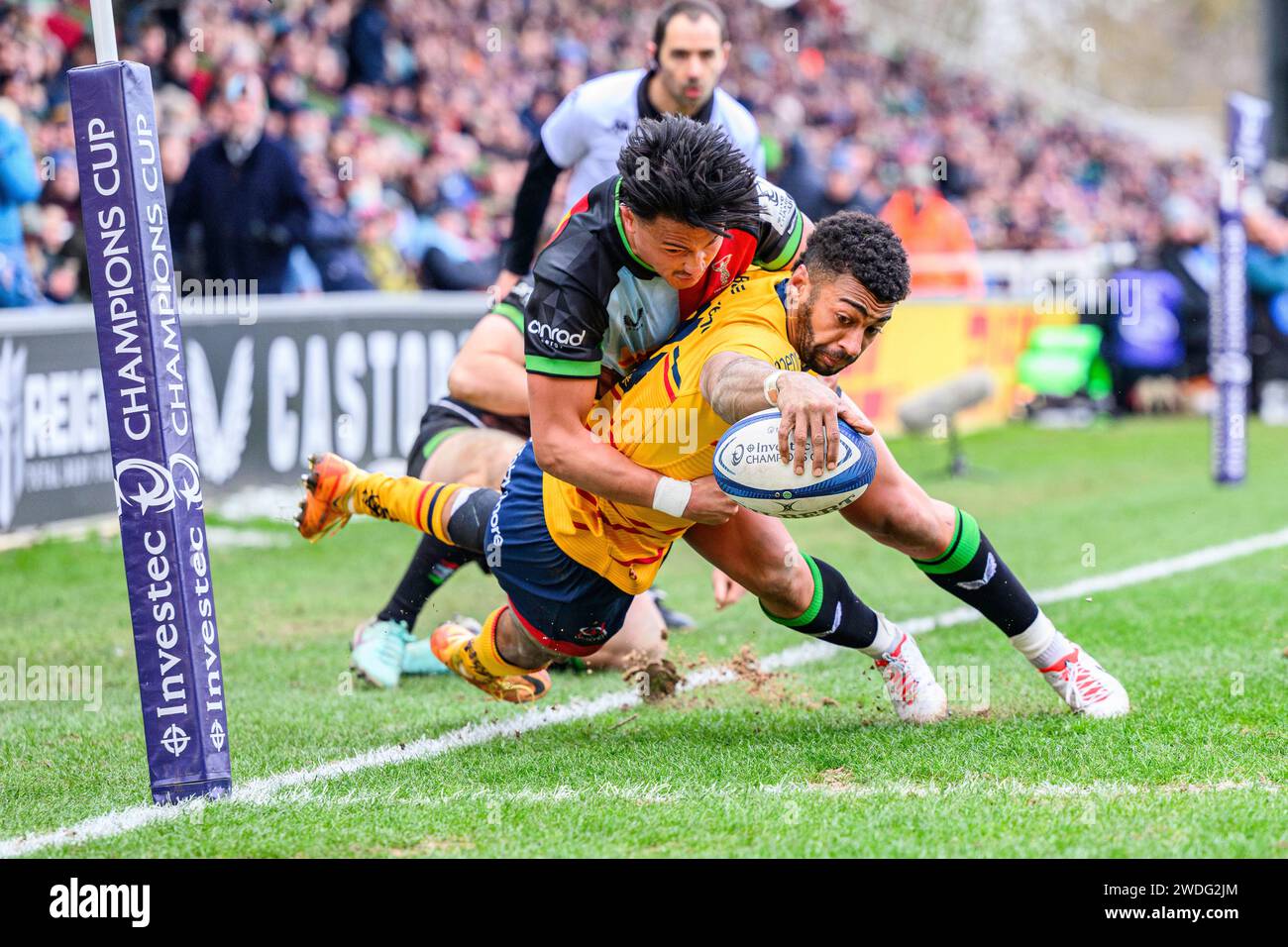 LONDON, UNITED KINGDOM. 20th, Jan 2024. Robert Baloucoune of Ulster ...