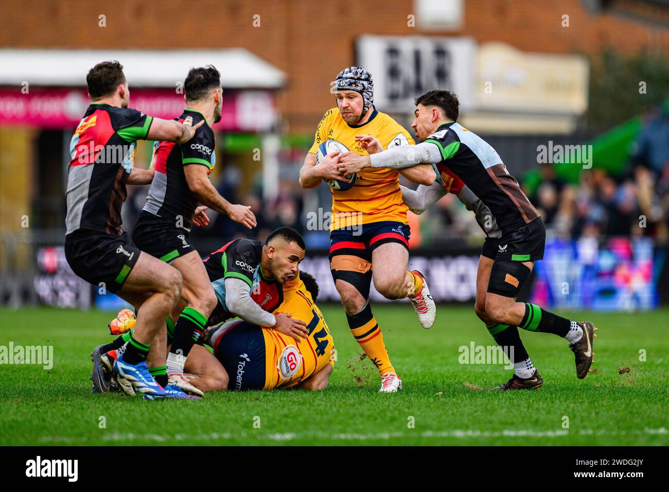 LONDON, UNITED KINGDOM. 20th, Jan 2024. Luke Marshall of Ulster Rugby ...