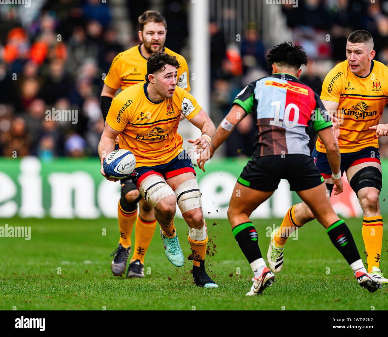 LONDON, UNITED KINGDOM. 20th, Jan 2024. David McCann of Ulster Rugby in ...