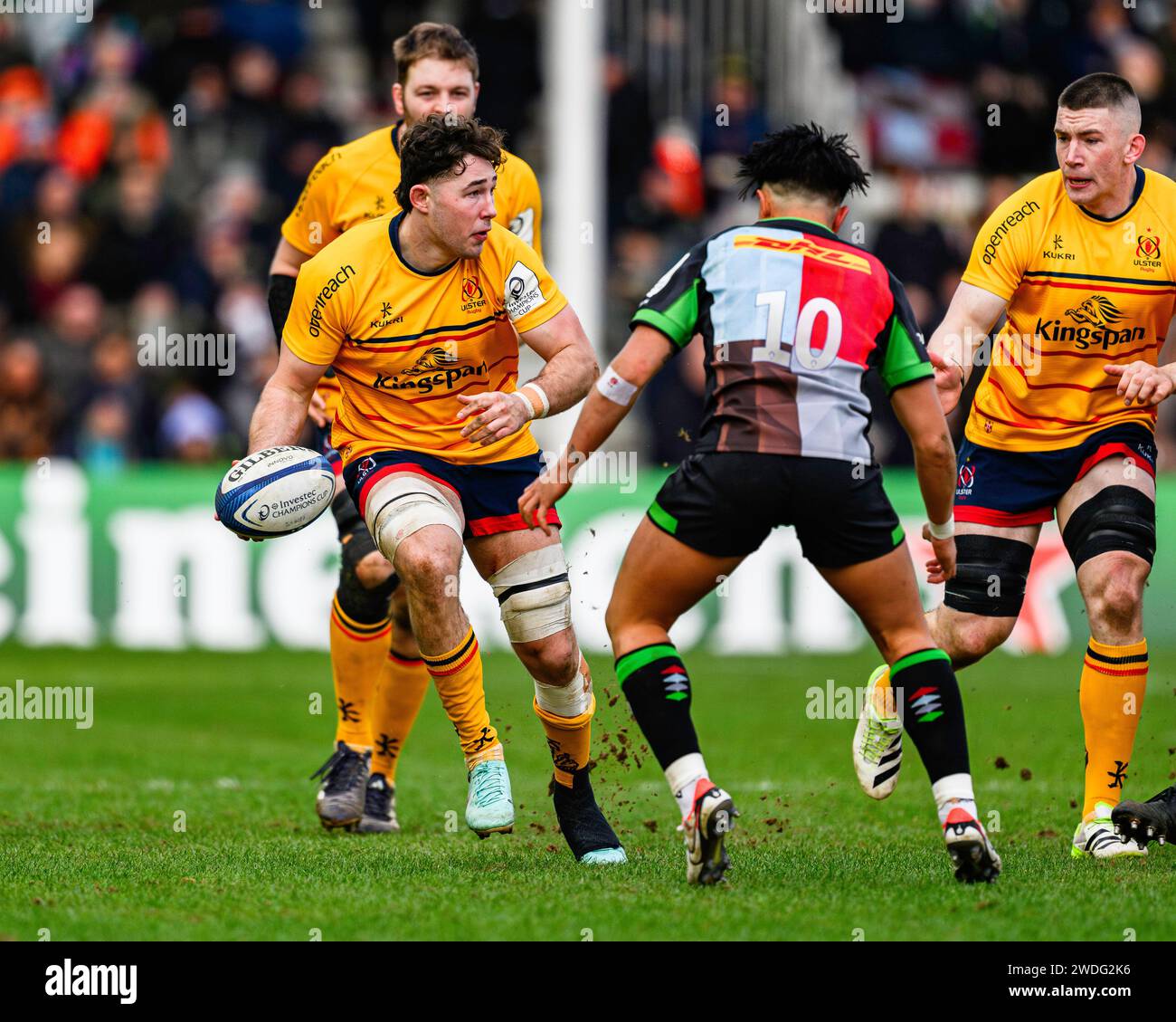 LONDON, UNITED KINGDOM. 20th, Jan 2024. David McCann of Ulster Rugby in ...
