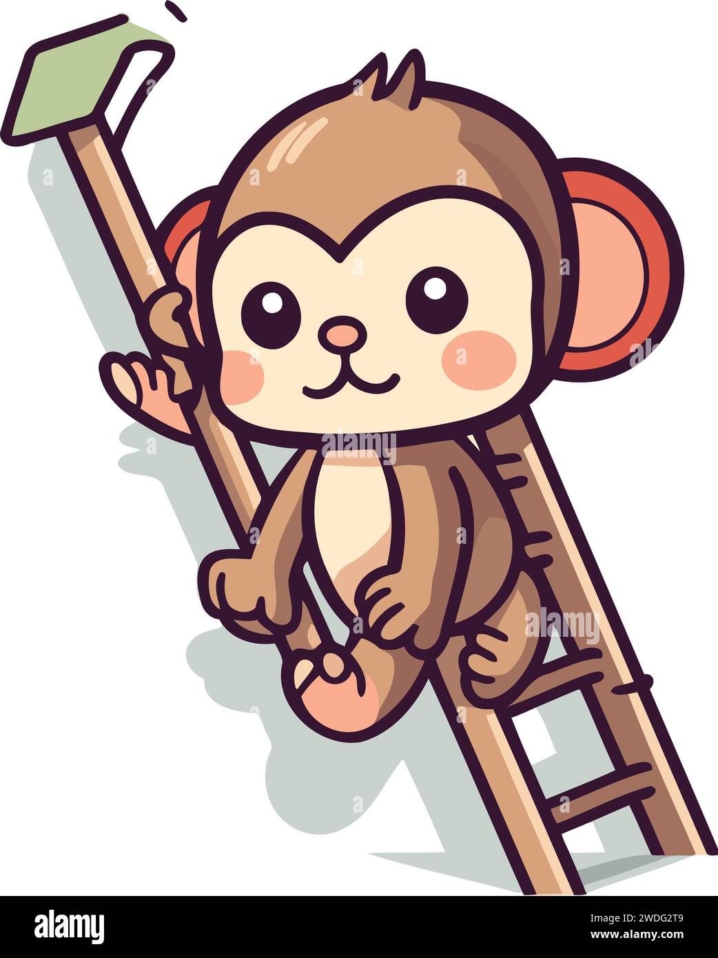 Monkey ladder Stock Vector Images - Alamy