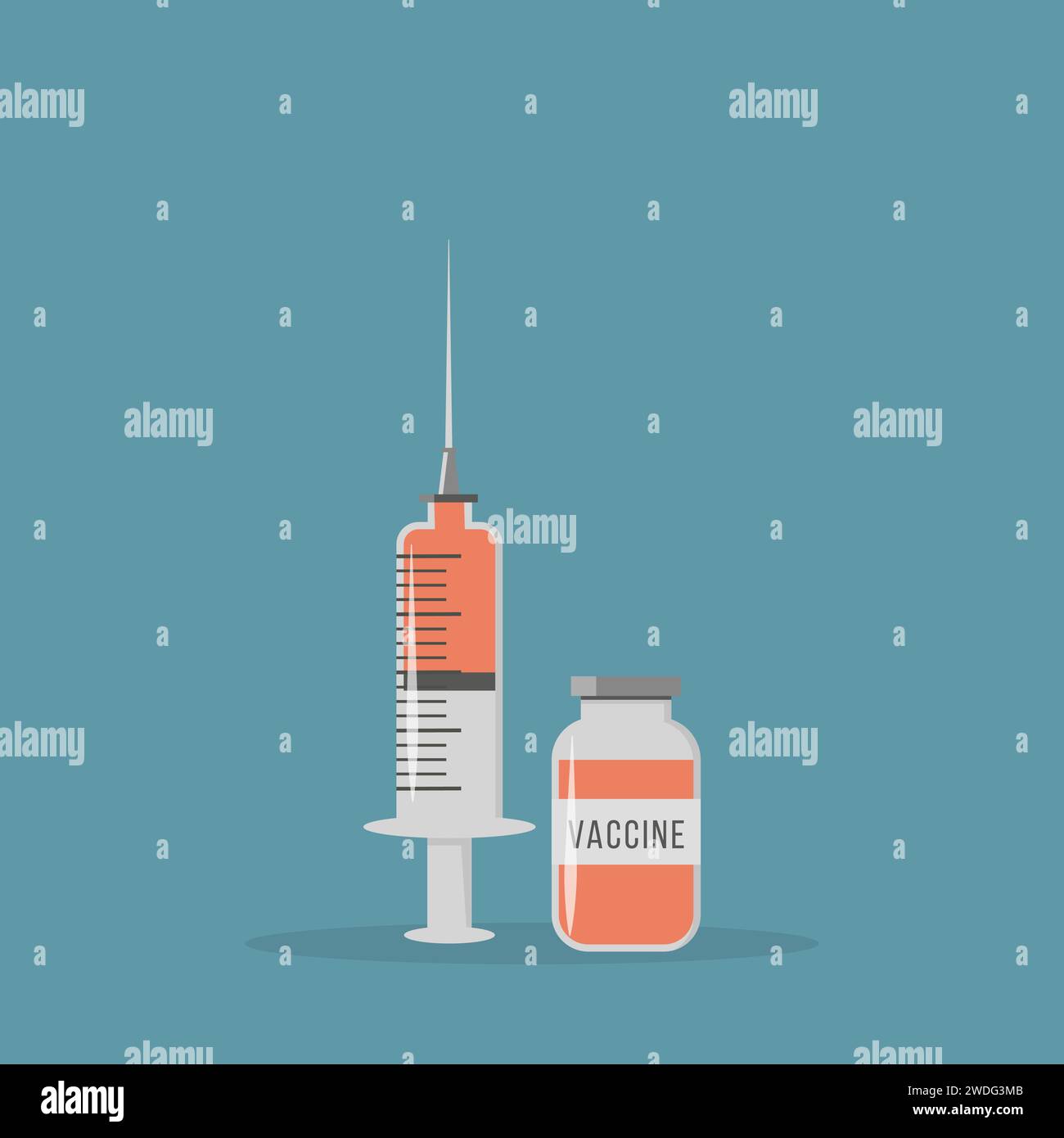 Concept of Coronavirus vaccine vector illustration isolated on ...