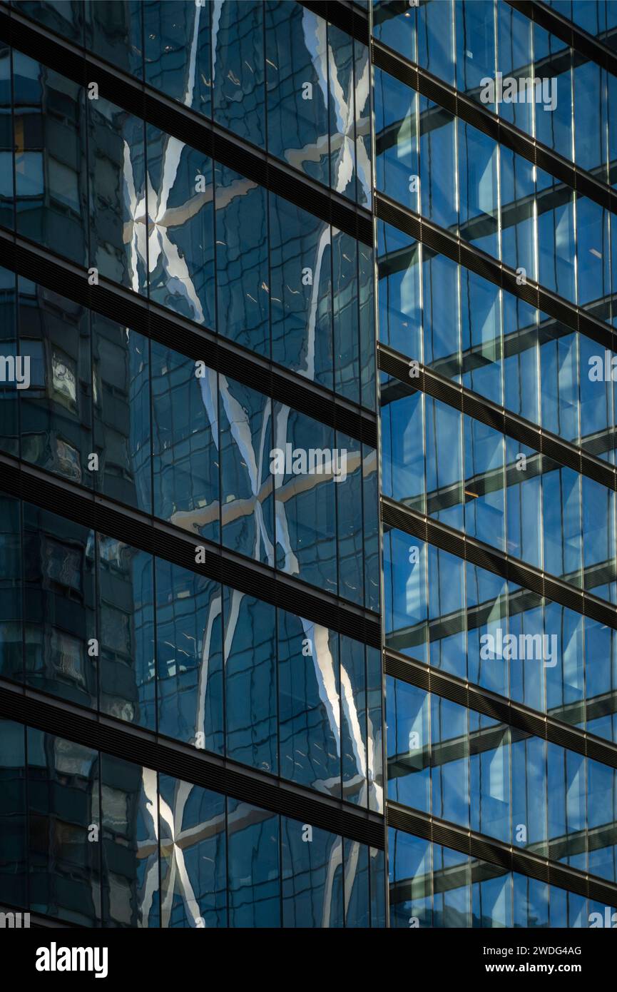 window abstract on skyscrapers in NYC Stock Photo - Alamy
