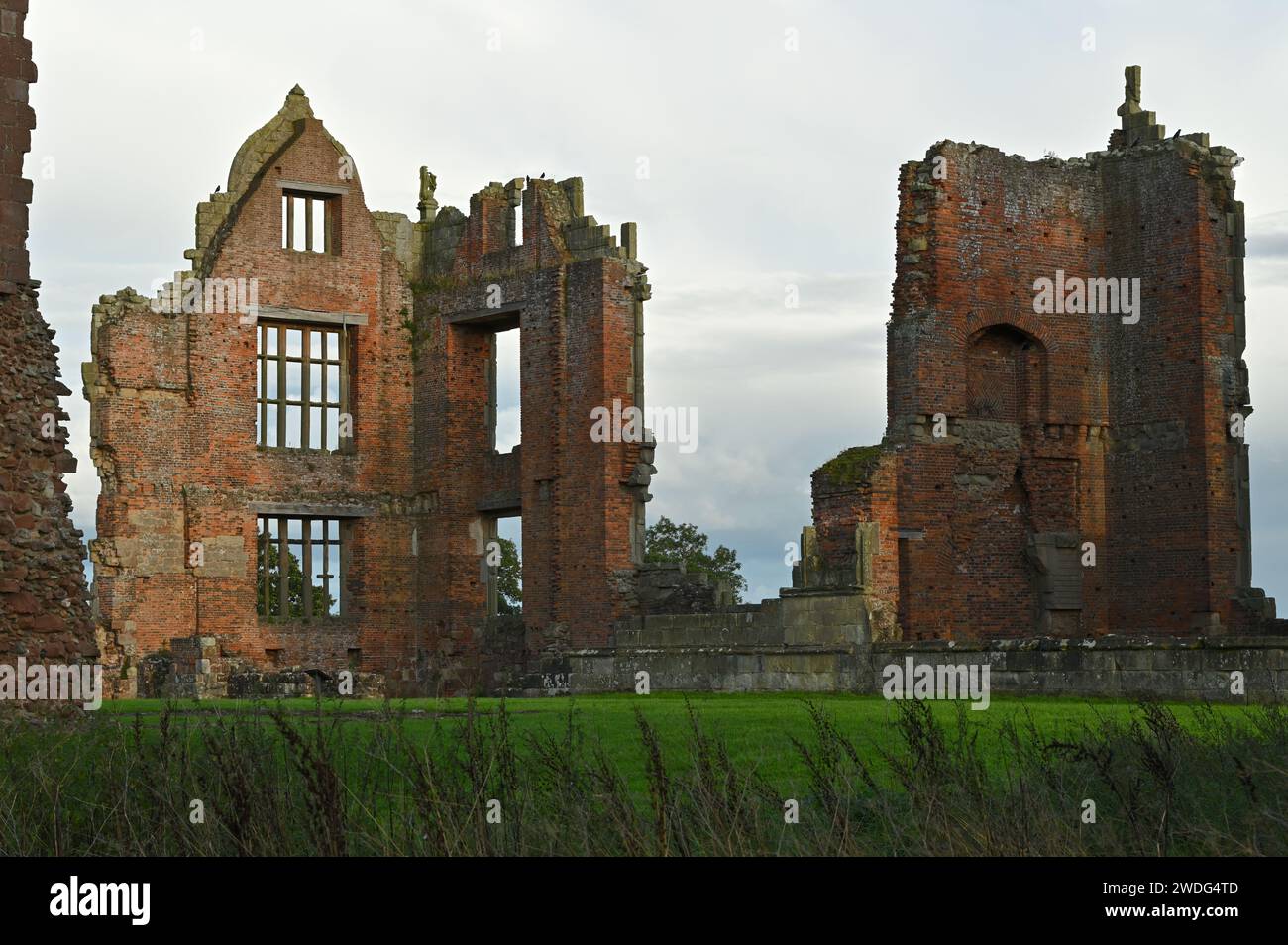 Ruins of medieval Moreton Corbet Castle and Elizabethan manor house in ...