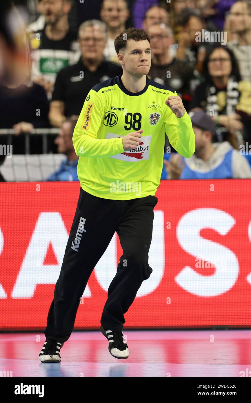 20.01.2024, Lanxess Arena, Koeln, GER, EHF Euro 2024, Men, Hauptrunde ...