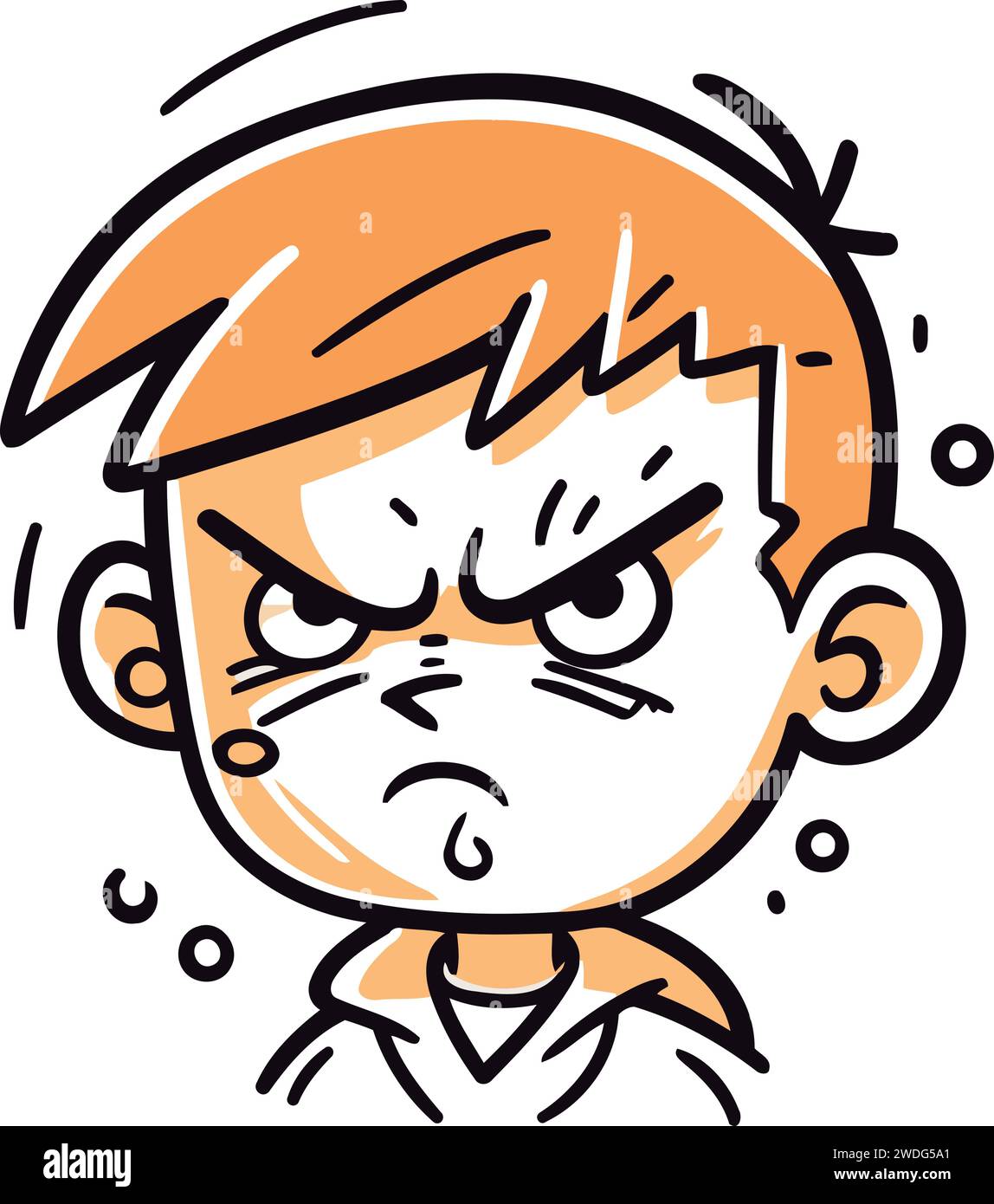 Cartoon boy emotions and expression Cut Out Stock Images & Pictures - Alamy