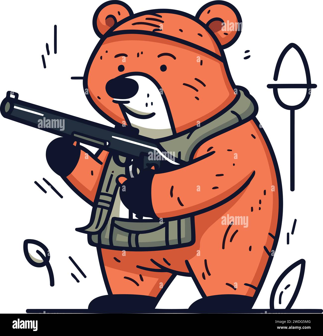Bear in a uniform Stock Vector Images - Alamy