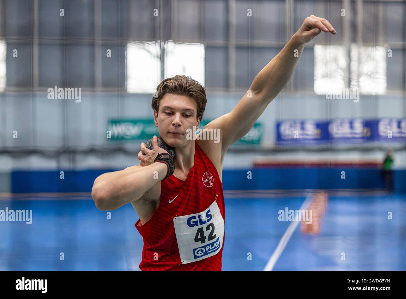 Frankfurt, Deutschland. 20th Jan, 2024. Nils Laserich (TSV Bayer 04 ...
