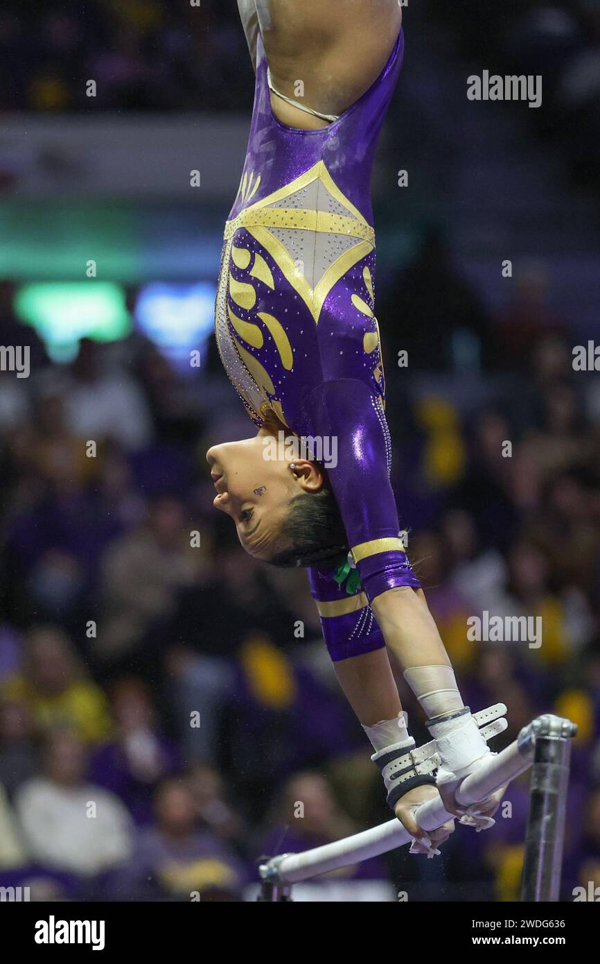Baton Rouge, LA, USA. 19th Jan, 2024. LSU's Haleigh Bryant competes on ...