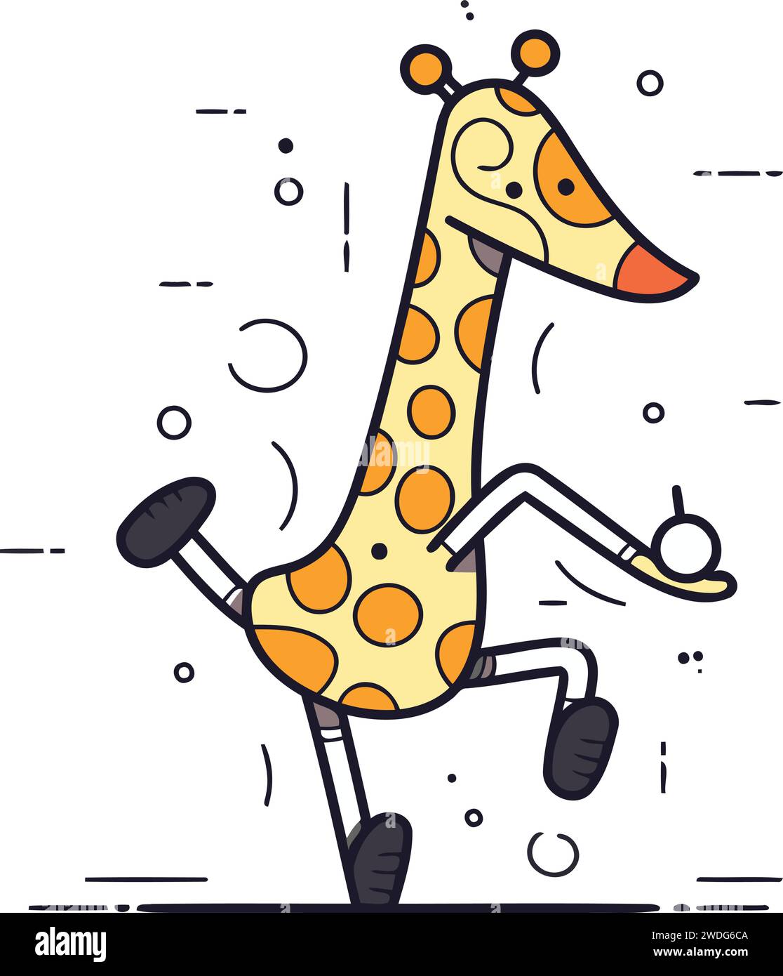 Giraffe jumping hi-res stock photography and images - Alamy