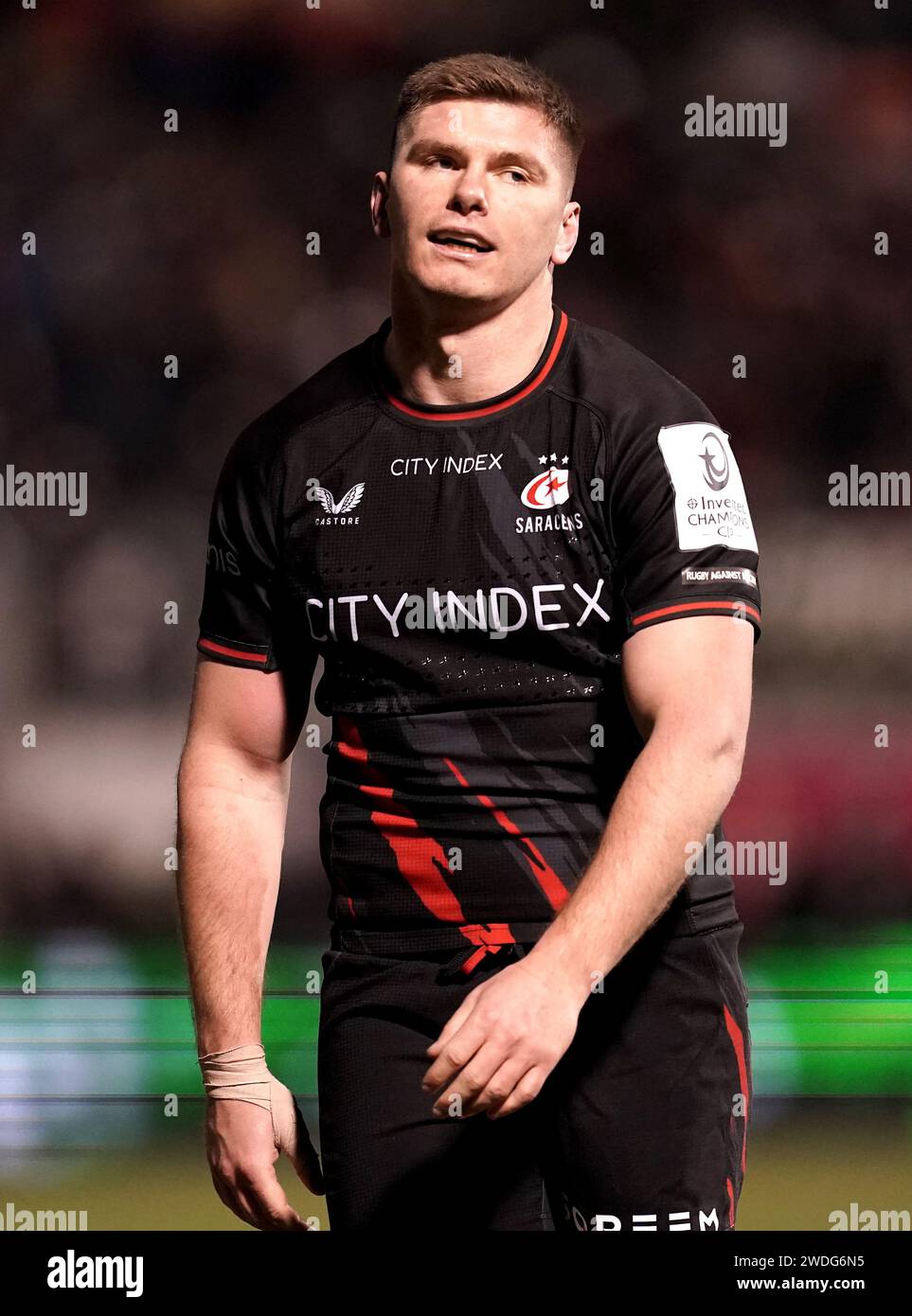 Saracens' Owen Farrell during the Investec Champions Cup match at the ...