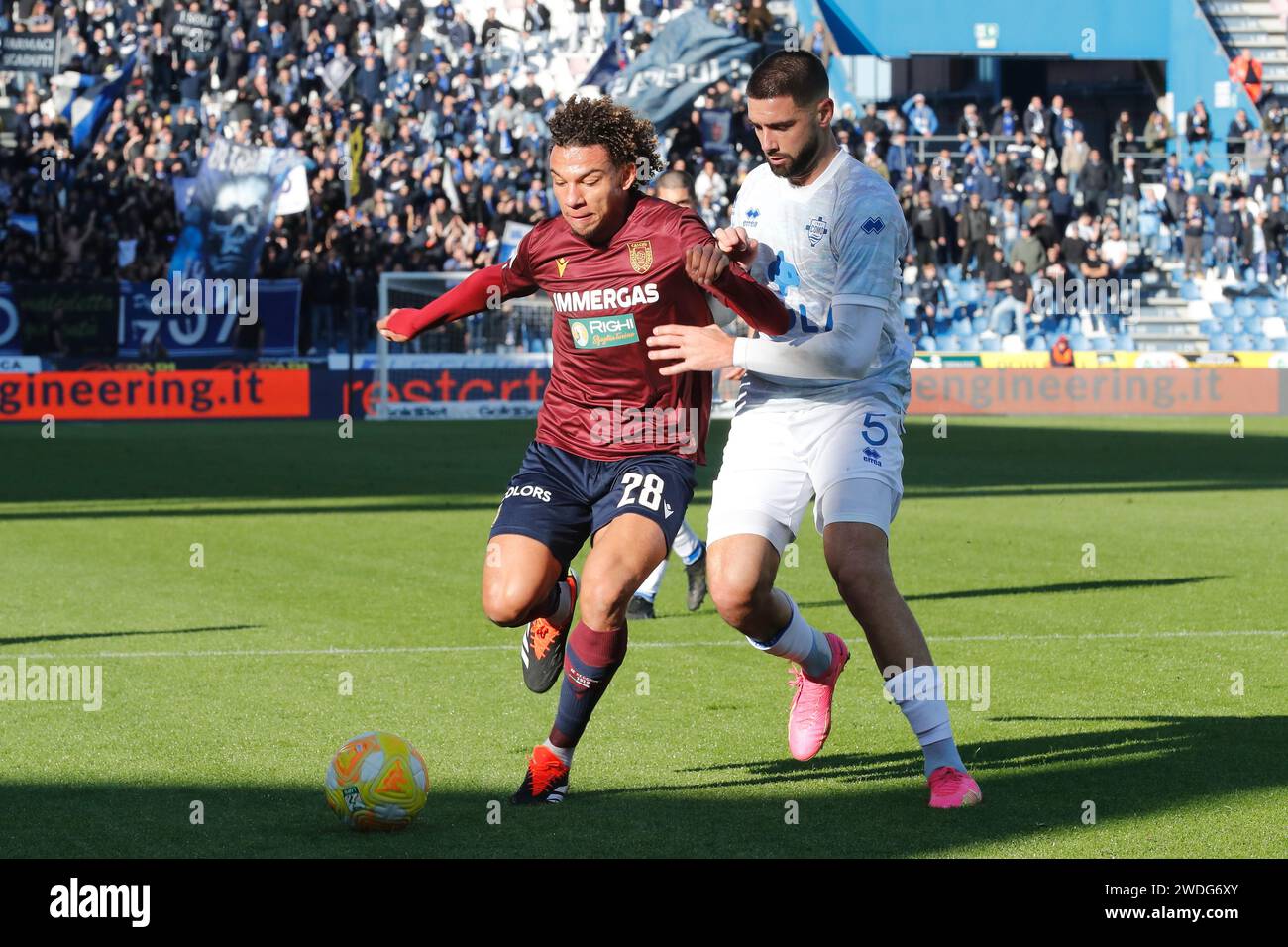 Reggio Emilia, Italy. 20th Jan, 2024. (L-R) Janis Antista (Reggiana ...