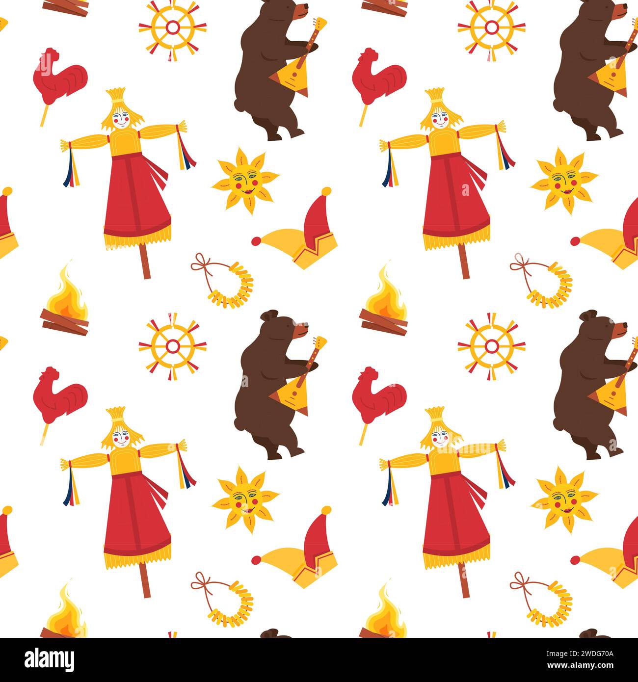 Rooster on the head Stock Vector Images - Alamy