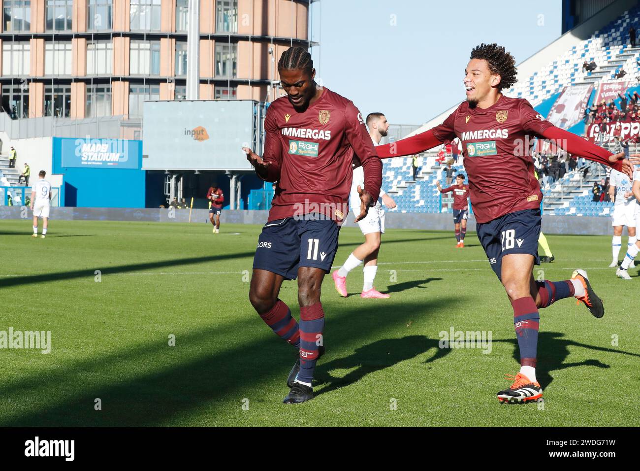 Reggio Emilia, Italy. 20th Jan, 2024. (L-R) Cedric Gondo, Janis Antiste ...