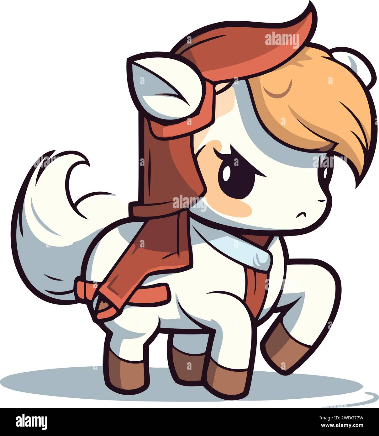 Pony vector hi-res stock photography and images - Alamy