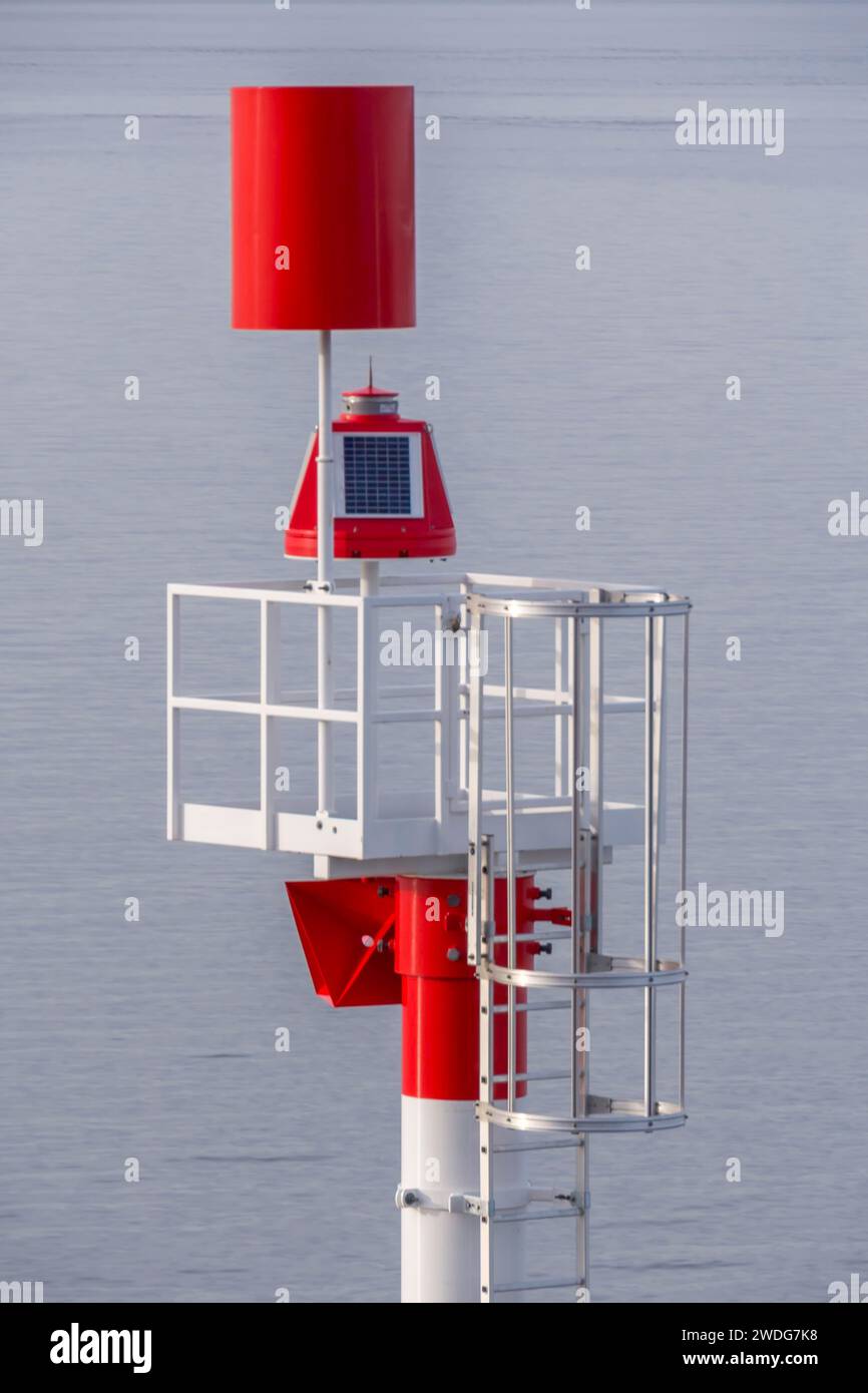 Pier light, beacon, navigation light, navigation mark, Texel, province ...