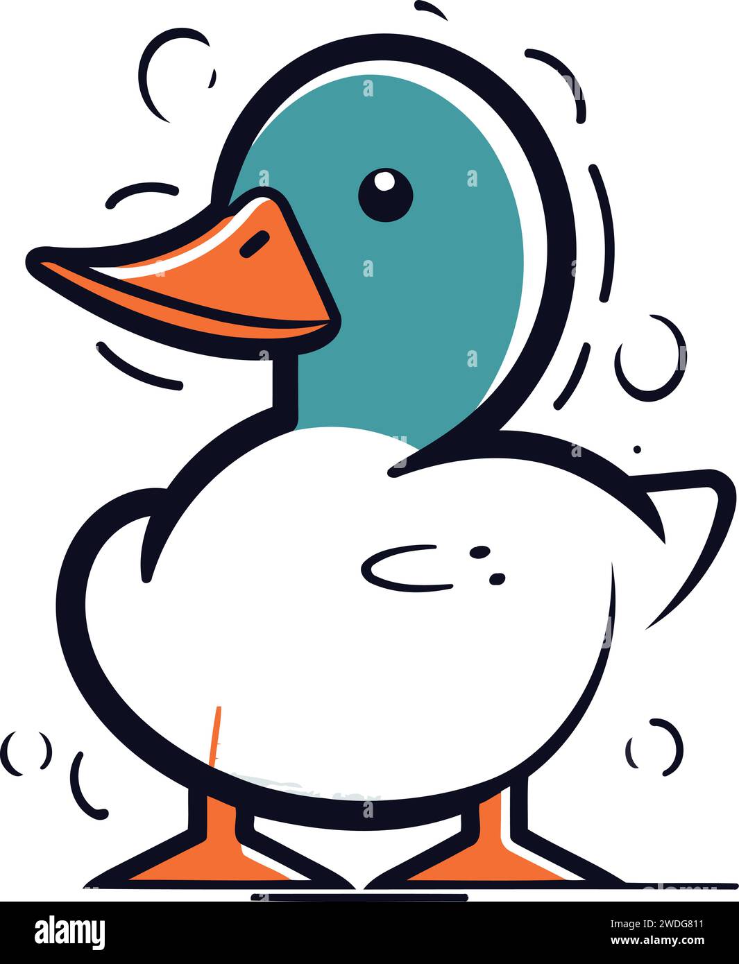 Cartoon illustration funny comic duck hi-res stock photography and ...