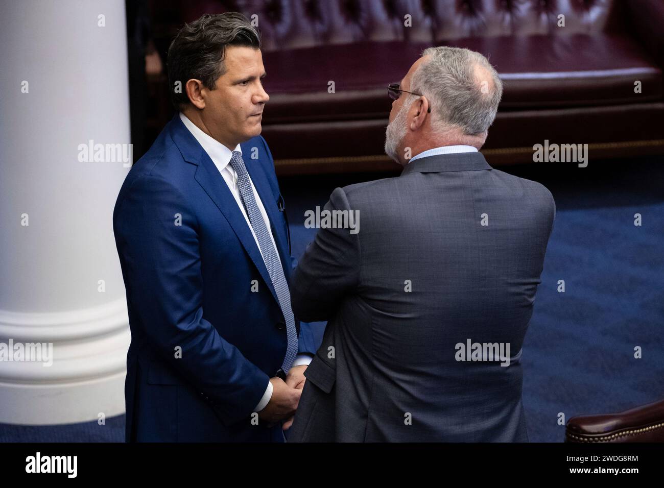 Florida State Sens. Jason Pizzo and Ben Albritton are seen in the ...