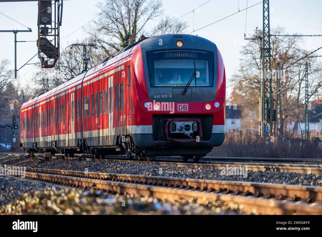 Bayerische Bahninfrastruktur Regionalbahn der Mittelfrankenbahn, hier ...